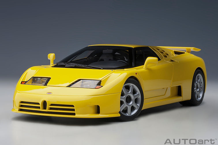 AutoArt 1992 Bugatti EB 110 SS (yellow/giallo bugatti) 1/18 70918 - Car ...