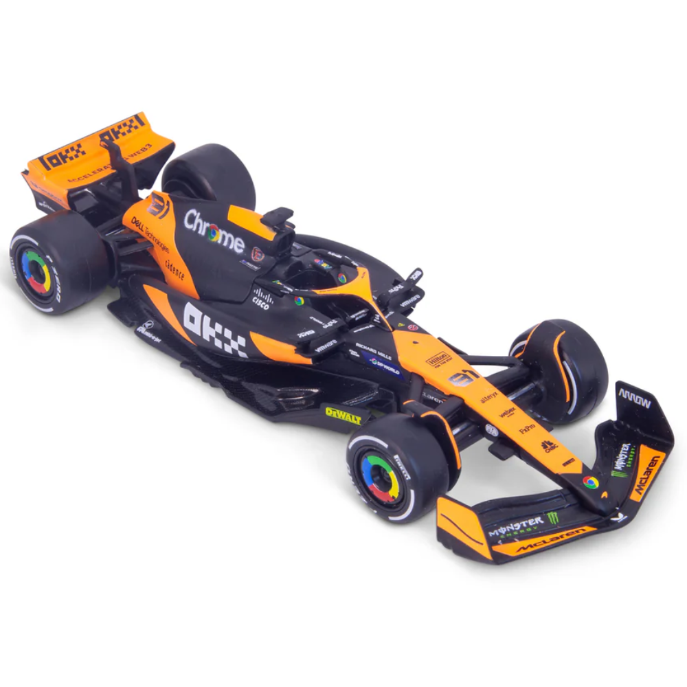 Bburago F1 Mclaren MCL38 2024 Oscar Piastri 1/43 Scale Model B18-38177P ...