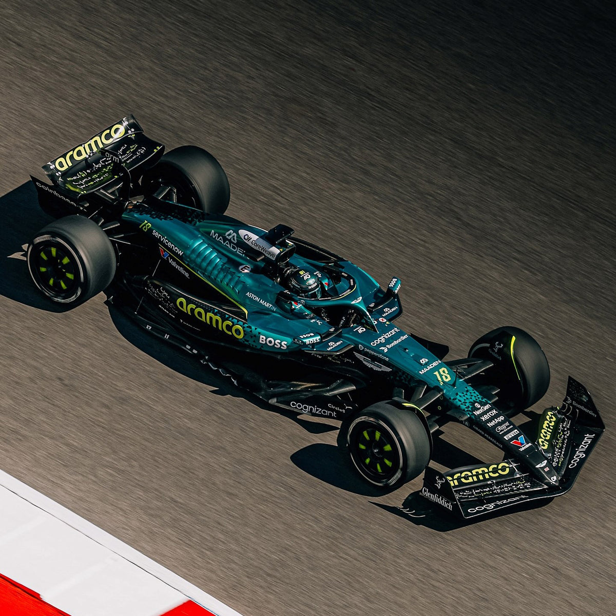 Bburago F1 Aston Martin F1 Team AMR25 2025 Lance Stroll With Helmet 1 ...