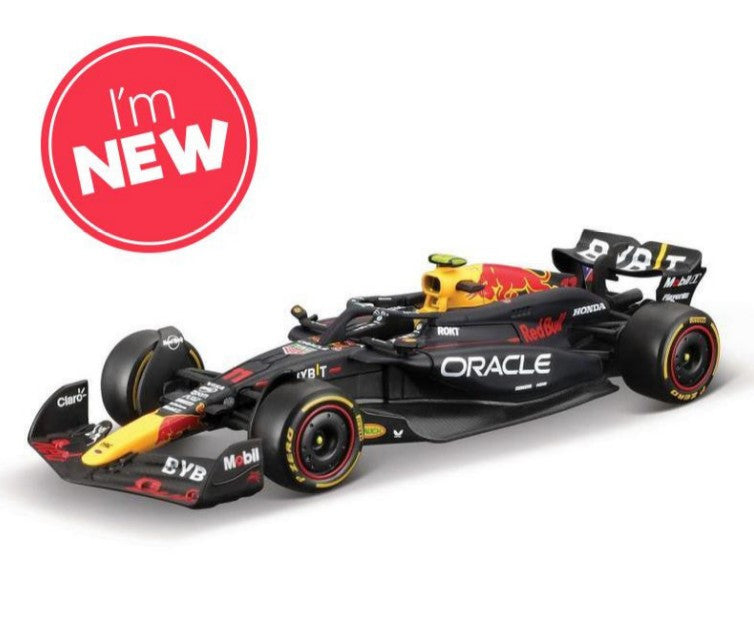 Bburago F1 Red Bull Racing RB20 2024 #11 With Helmet - Sergio Perez 1/ ...