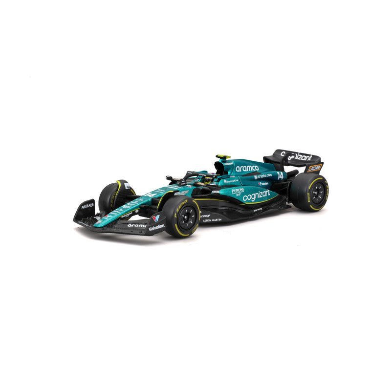 Bburago F1 Aston Martin 2023 AMR23 #14 Fernando Alonso With Helmet 1/43 ...