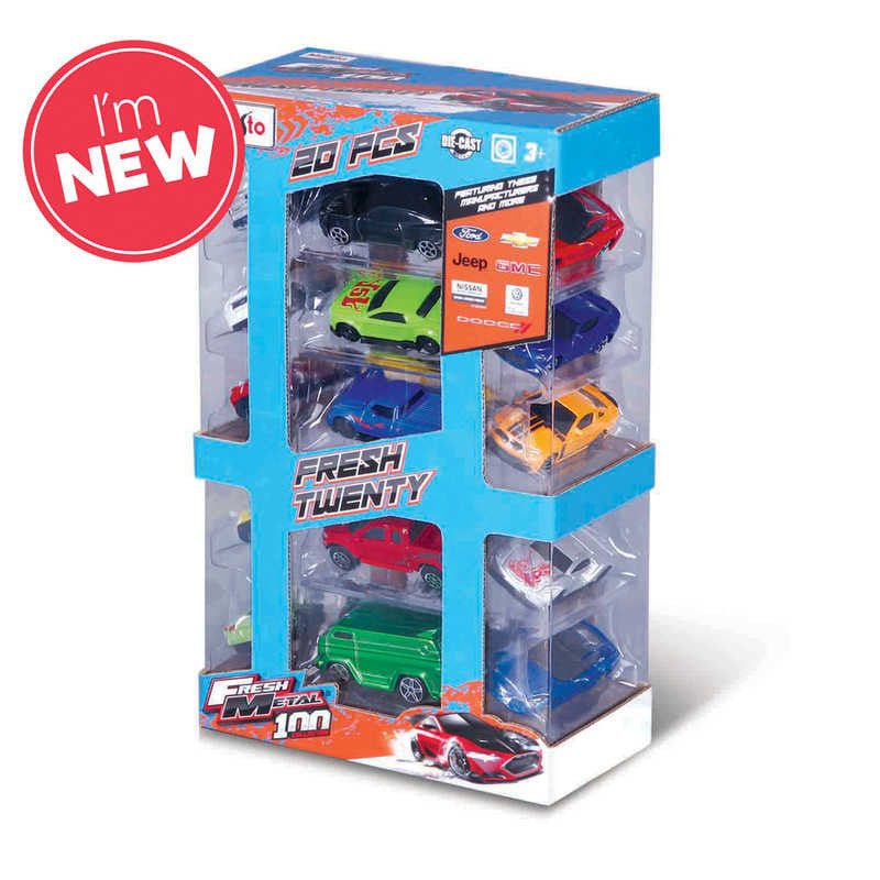 Maisto Fresh Metal 20 Piece Vehicle Pack M12004 - Car Model Store