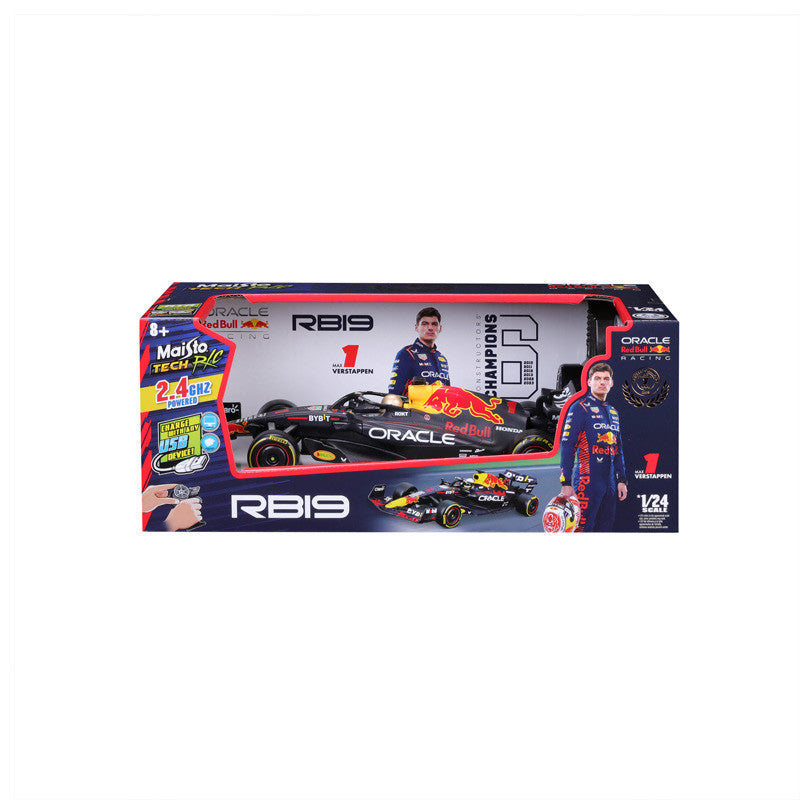 Maisto Premium RC Remote Control F1 2023 Red Bull RB19 Max Verstappen 2.4GHz 1/24 Scale M82358 ...
